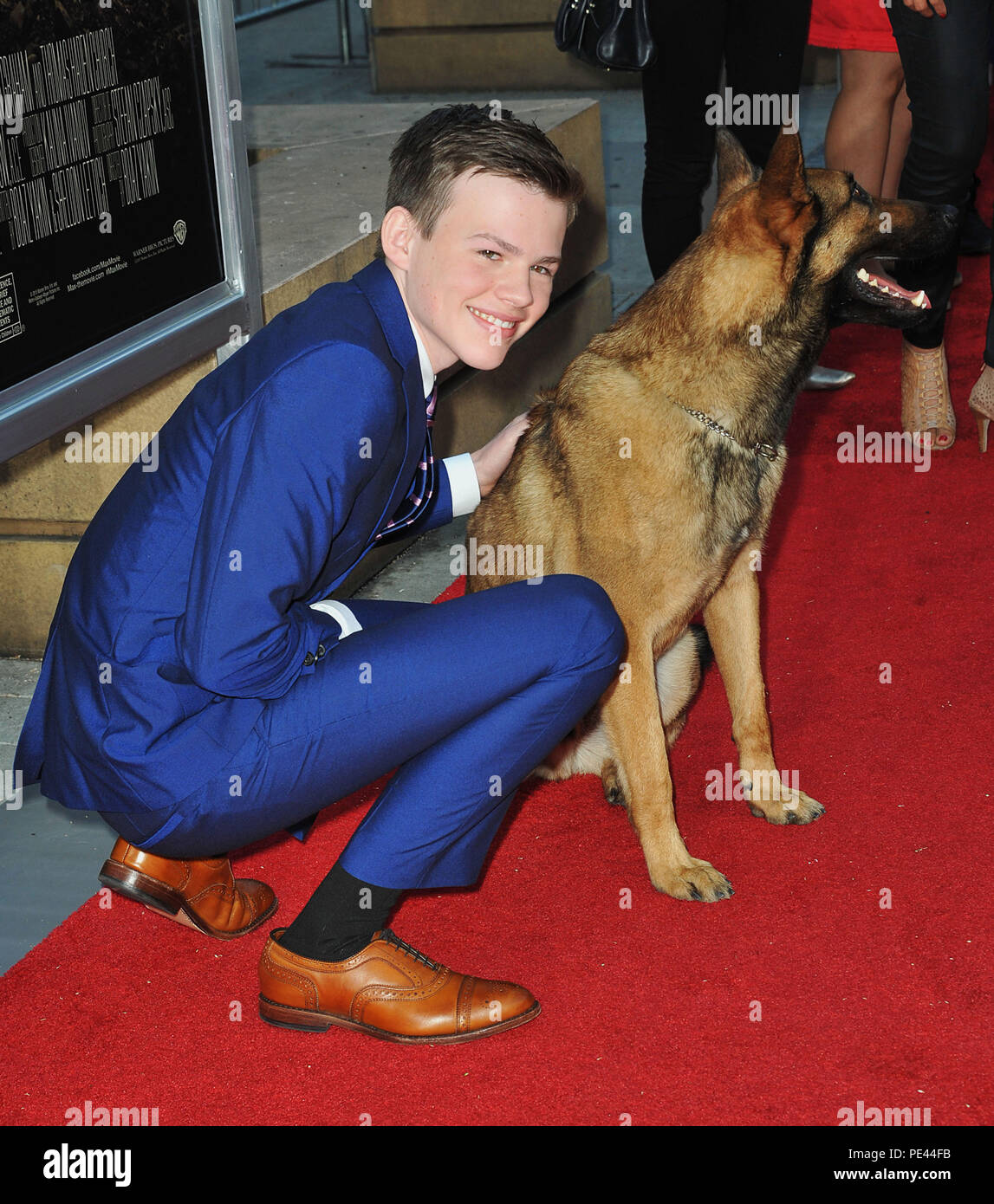 Josh Wiggins and Max 330 at the MAX Premiere at the Egyptian Theatre in ...