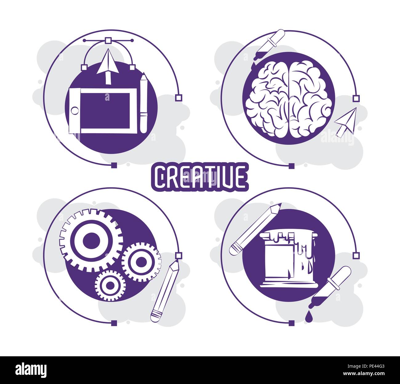 Set of creative design Stock Vector Image & Art - Alamy