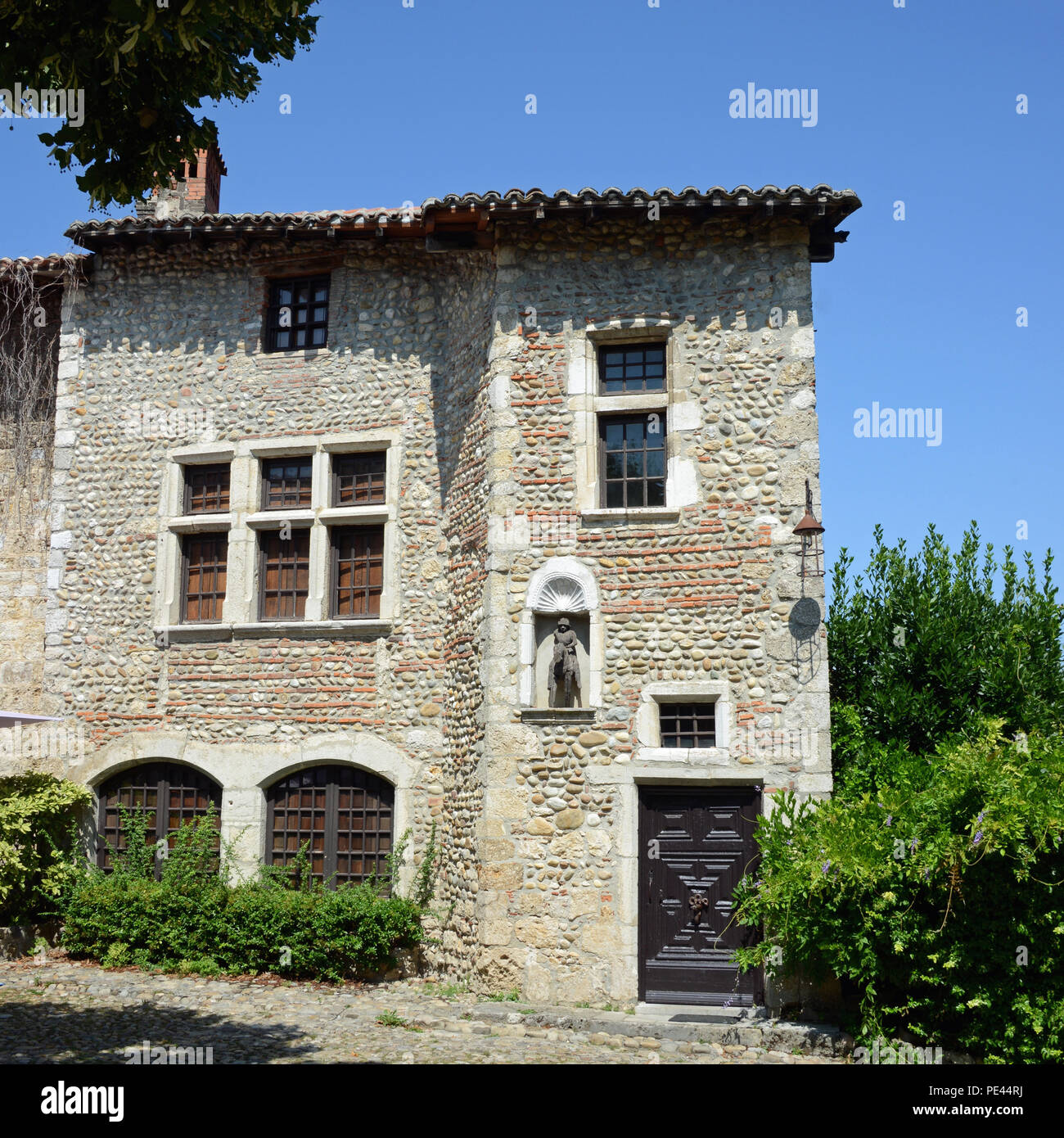 The pretty village of Perouges in the south of France Stock Photo - Alamy