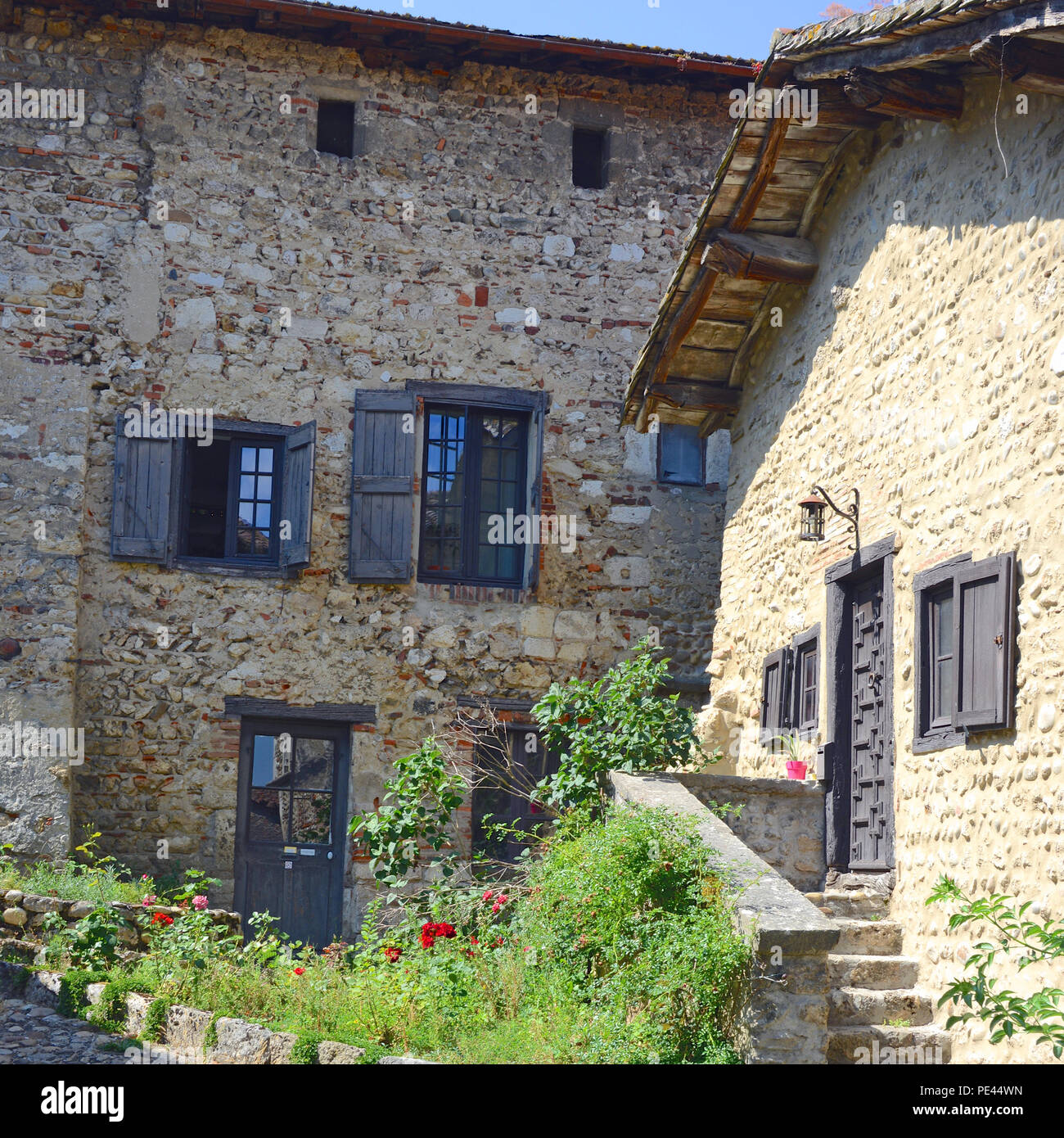 The pretty village of Perouges in the south of France Stock Photo - Alamy