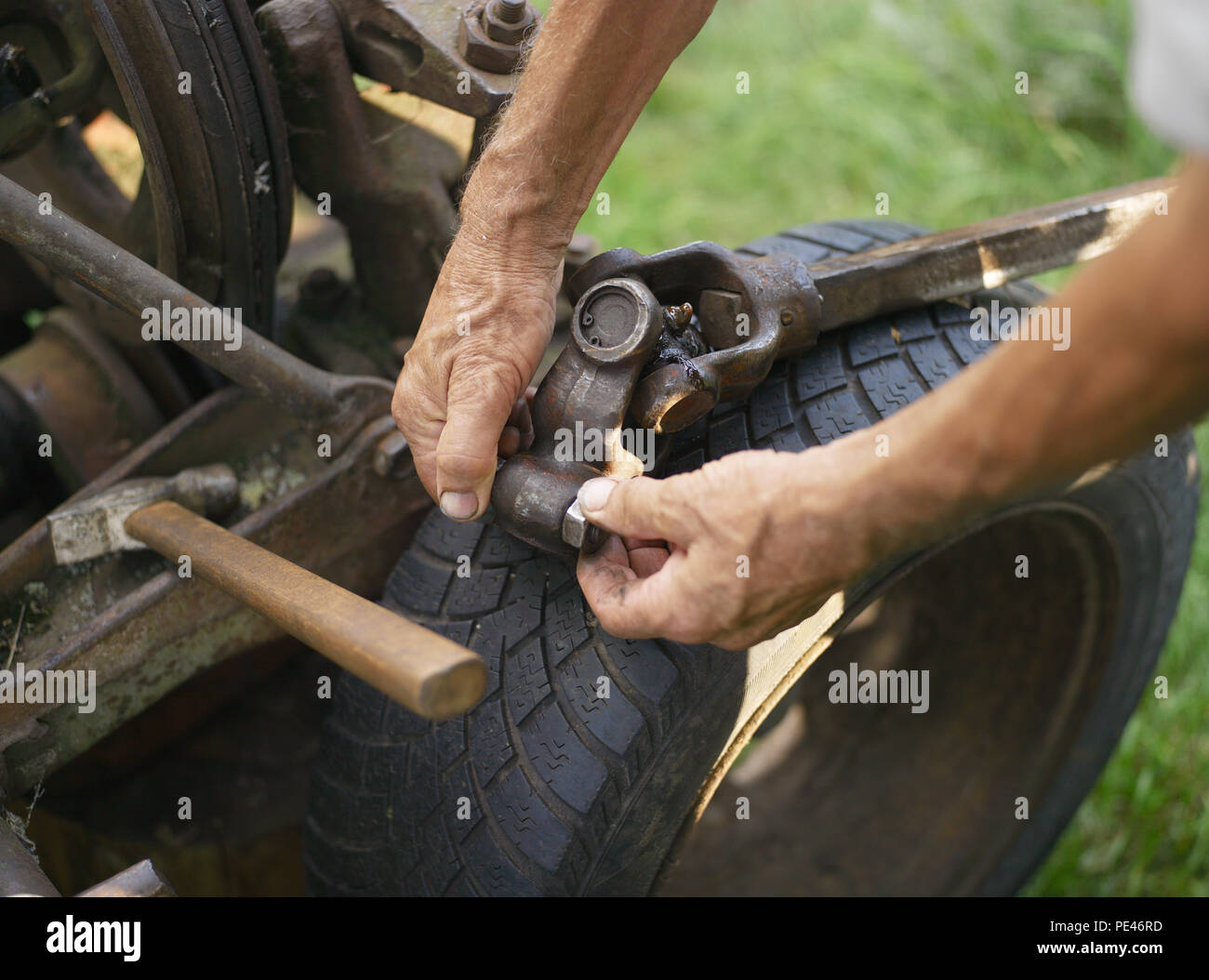 Repairing tractor hi-res stock photography and images - Alamy