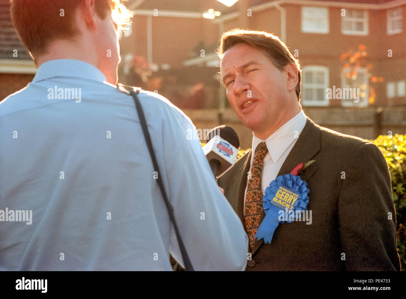 Michael Portillo MP campaigning in Winchester, Hampshire, for Gerry ...