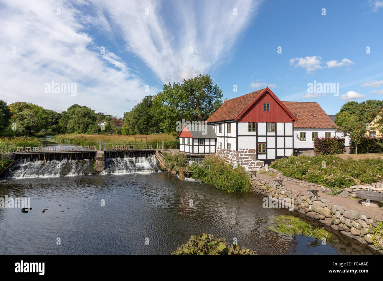 Saeby Water Mill, by Saeby Stream; Saeby, Denmark Stock Photo - Alamy