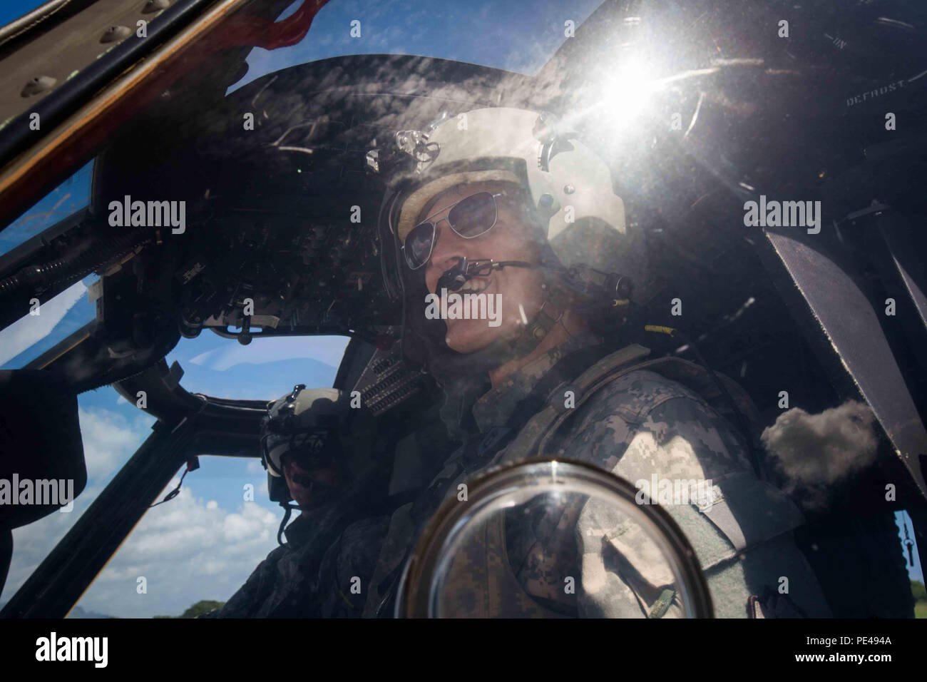U.S. Army Capt. Matthew Buffington, a pilot with Charlie Company, 3rd ...