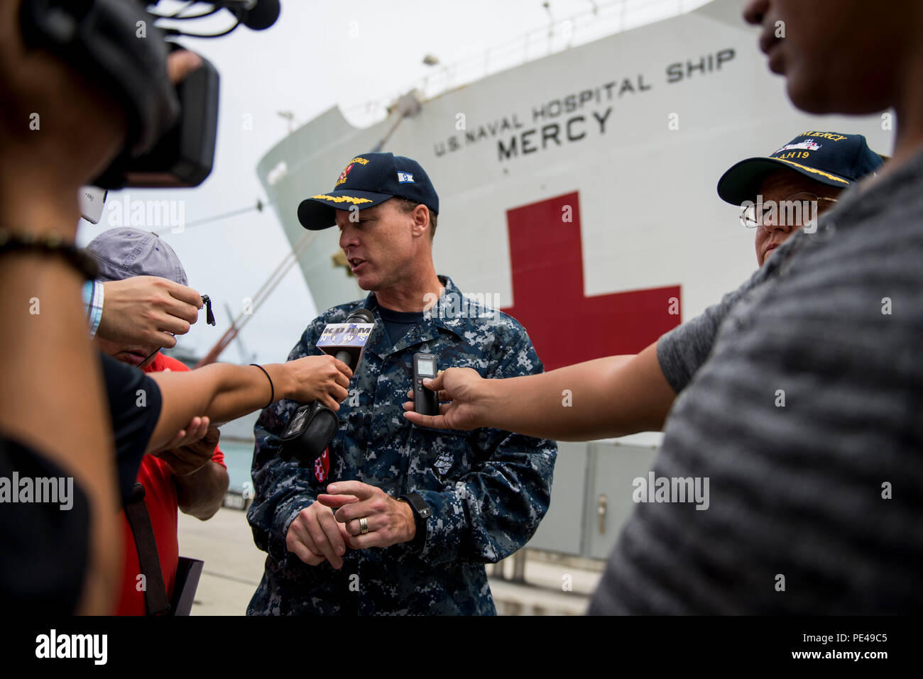 U.S. NAVAL BASE GUAM (Sept. 4, 2015) Capt. Christopher Engdahl, the ...