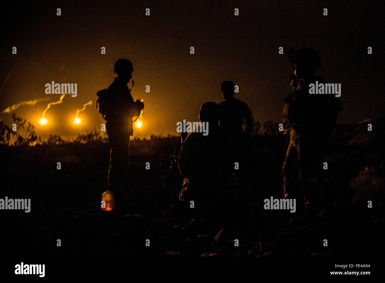 Marines with 81mm Mortar Platoon, Weapons Company, 2nd Battalion, 1st ...