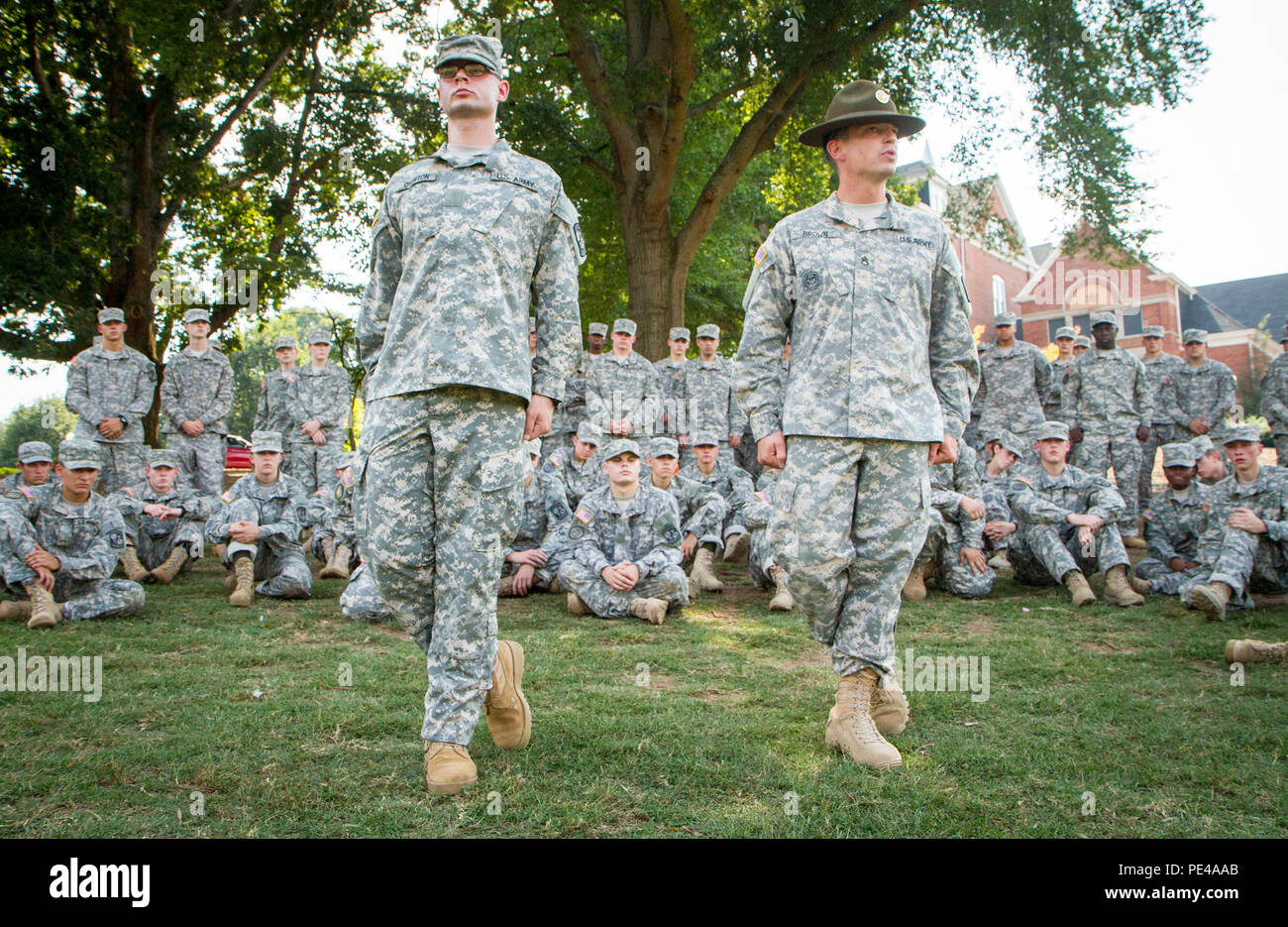 Army Reserve drill sergeant, Staff Sgt. Robin Brown of Belton, S.C ...