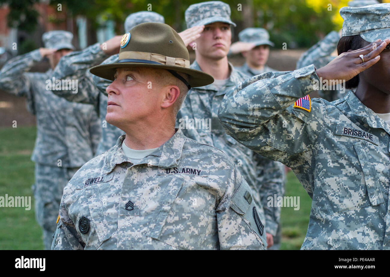 Army Reserve drill sergeant, Staff Sgt. Blake Howell of Belton, S.C ...