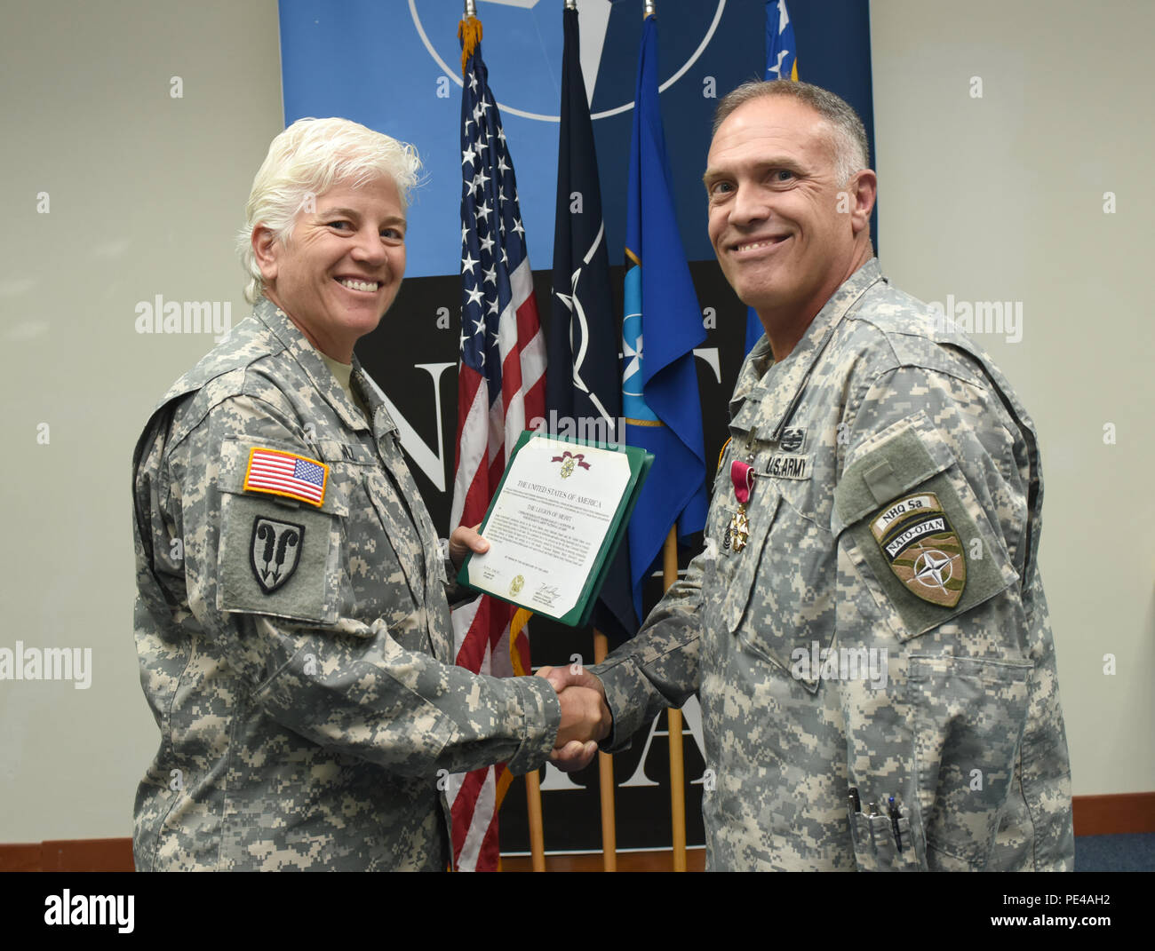 U.S. Army Brig. Gen. Giselle Wilz, NATO Headquarters Sarajevo commander ...
