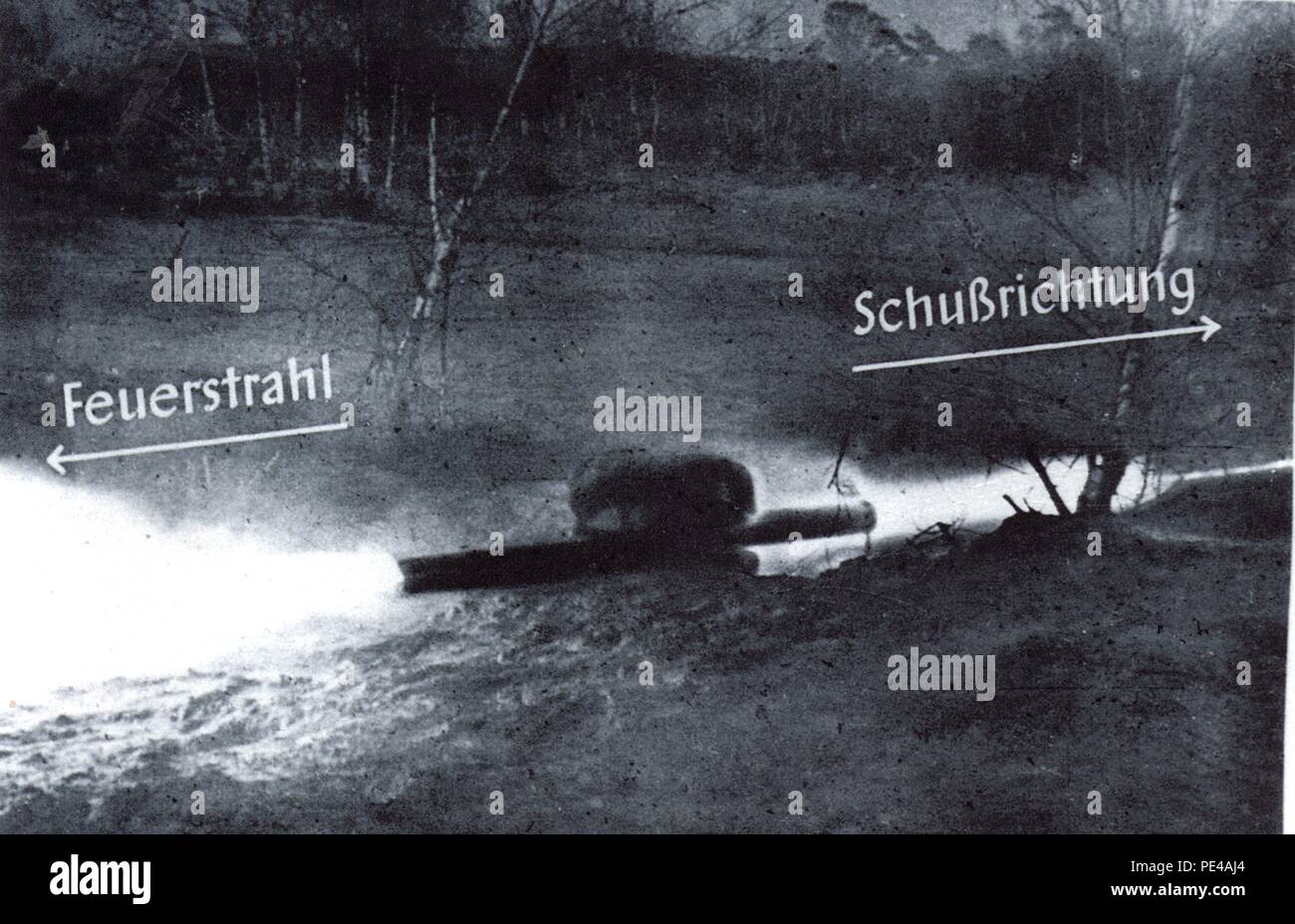 German panzerschreck fires at night 1944 hi-res stock photography and ...