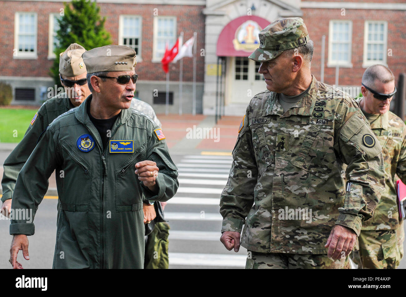 Adm. Harry Harris Jr. (left), United States Pacific Command commander ...