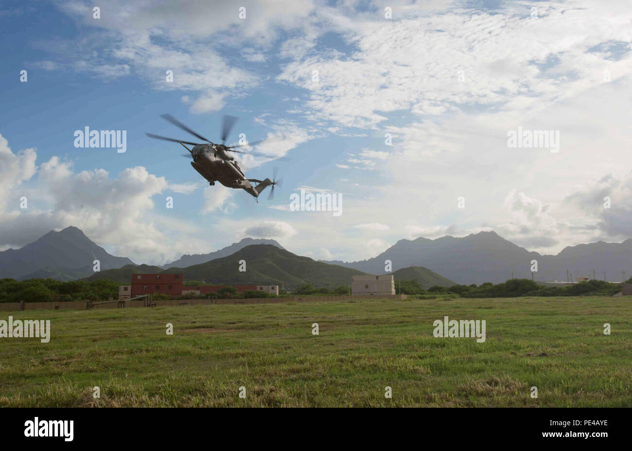 A CH-53E Super Stallion helicopter, callsign Pegasus, from Marine Heavy ...