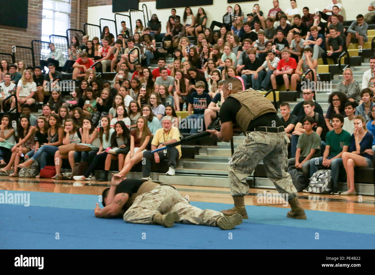 U.S. Marine Corps Sgt. Robert W. Parente, left, and Sgt. Christopher ...