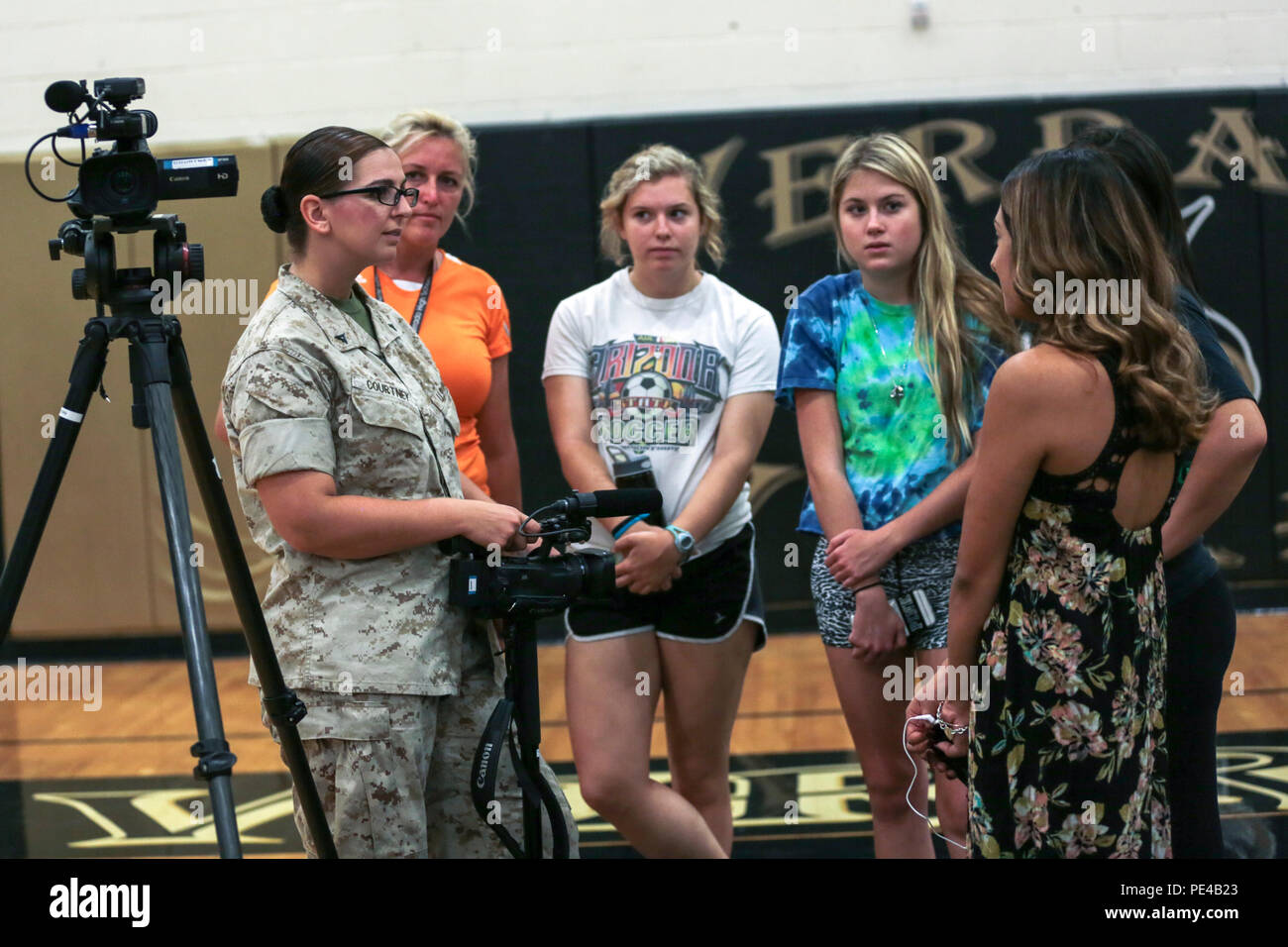 U.S. Marine Corps Lance Cpl. Chelsey K. Courtney, videographer with 3D ...