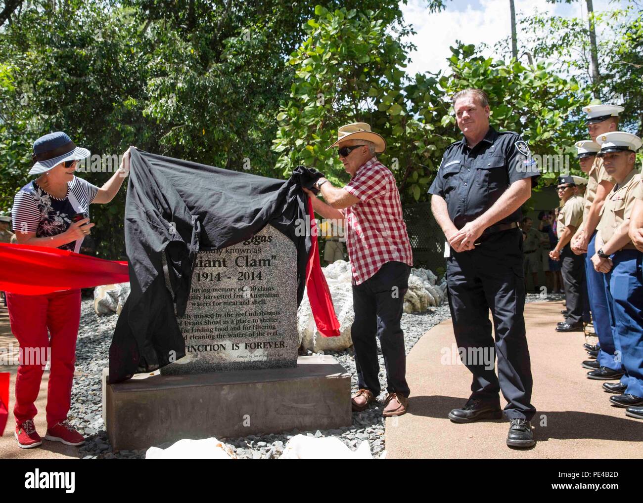 Sponsors who contributed to the project unveil a conservation and ...