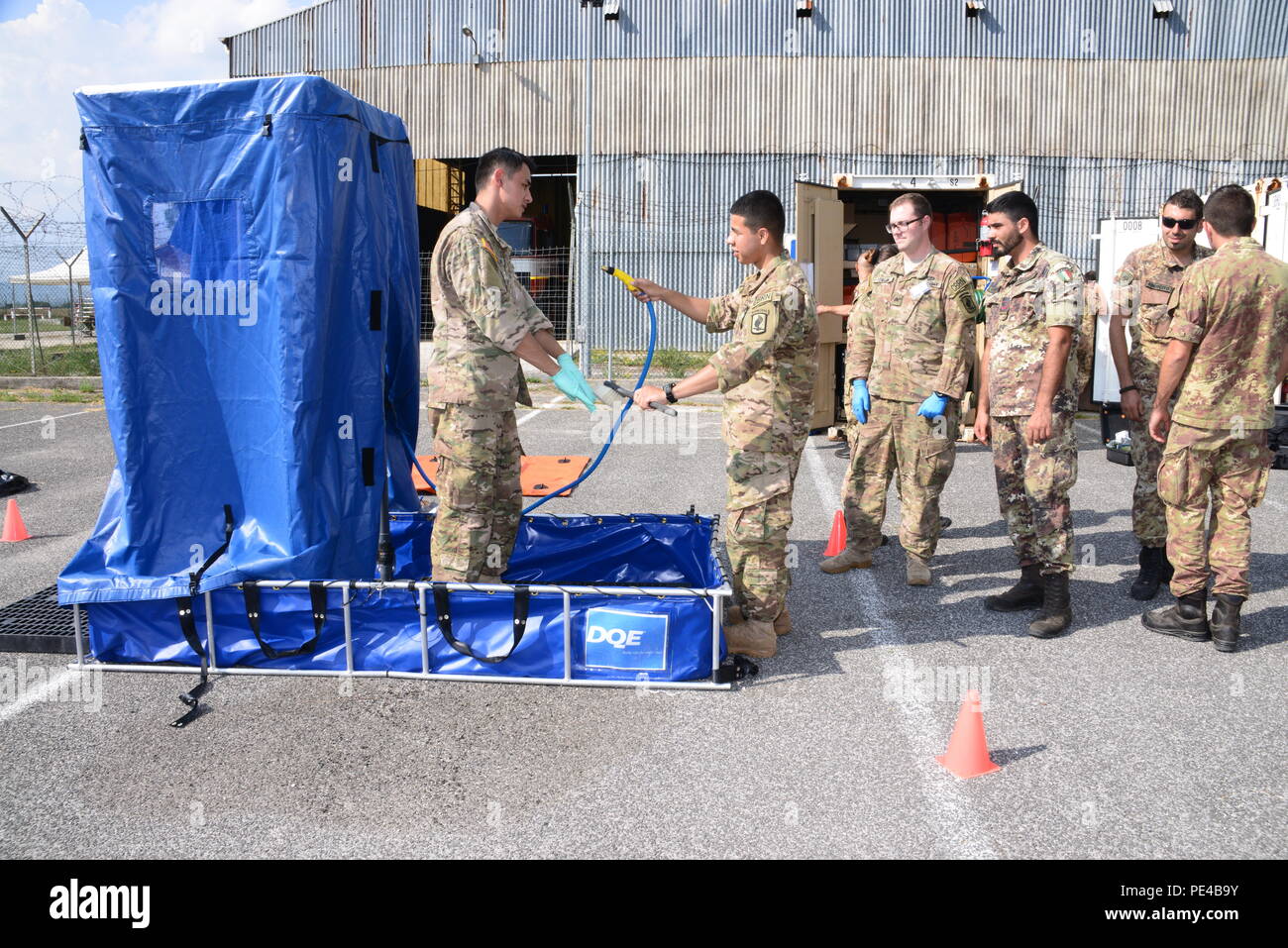 U.S. Army paratroopers assigned to the 173rd Airborne Brigade’s Chemical, Biological ...