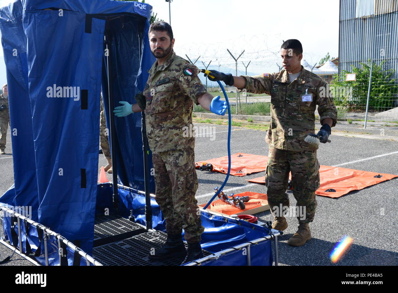 U.S. Army paratroopers assigned to the 173rd Airborne Brigade’s Chemical, Biological ...