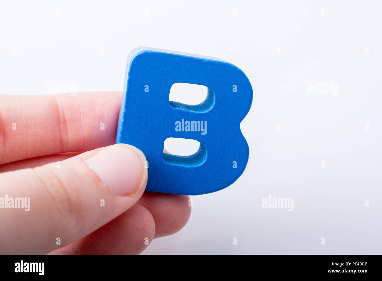Letter cube of B of Alphabet made of wood Stock Photo - Alamy