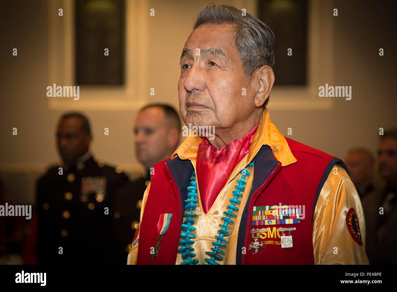 Peter MacDonald Sr., president of the Navajo Code Talkers Association ...