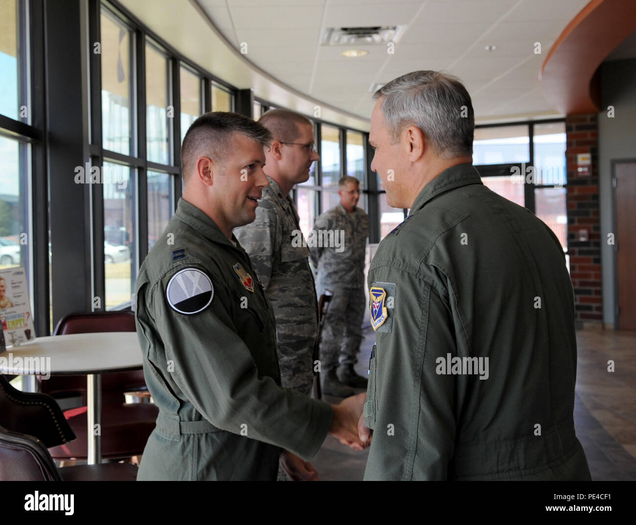 U.S. Air Force Lt. Gen. Chris Nowland, 12th Air Force commander, coins ...
