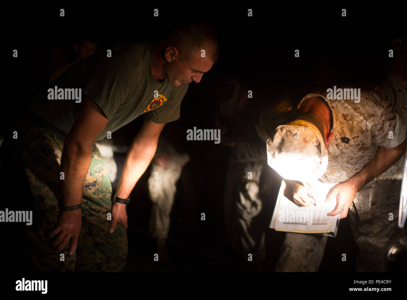 U.S. Marine Combat Instructors with the School of Infantry-East ...