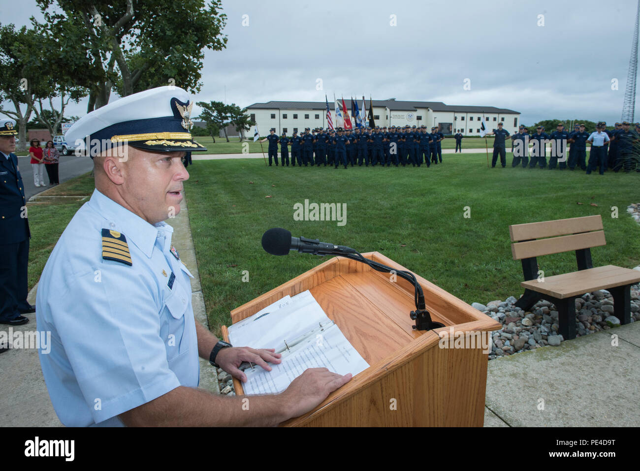 Capt. Todd Prestidge, commanding officer of Coast Guard Training Center ...