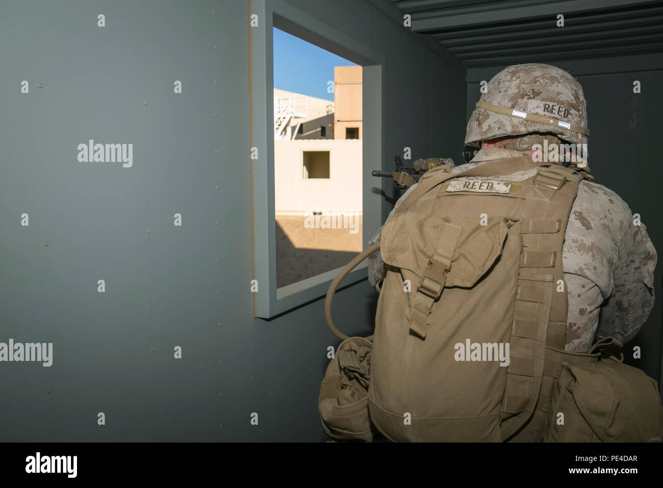 Pfc. Julius Reed, rifleman, Company K, 3rd Battalion, 5th Marine ...