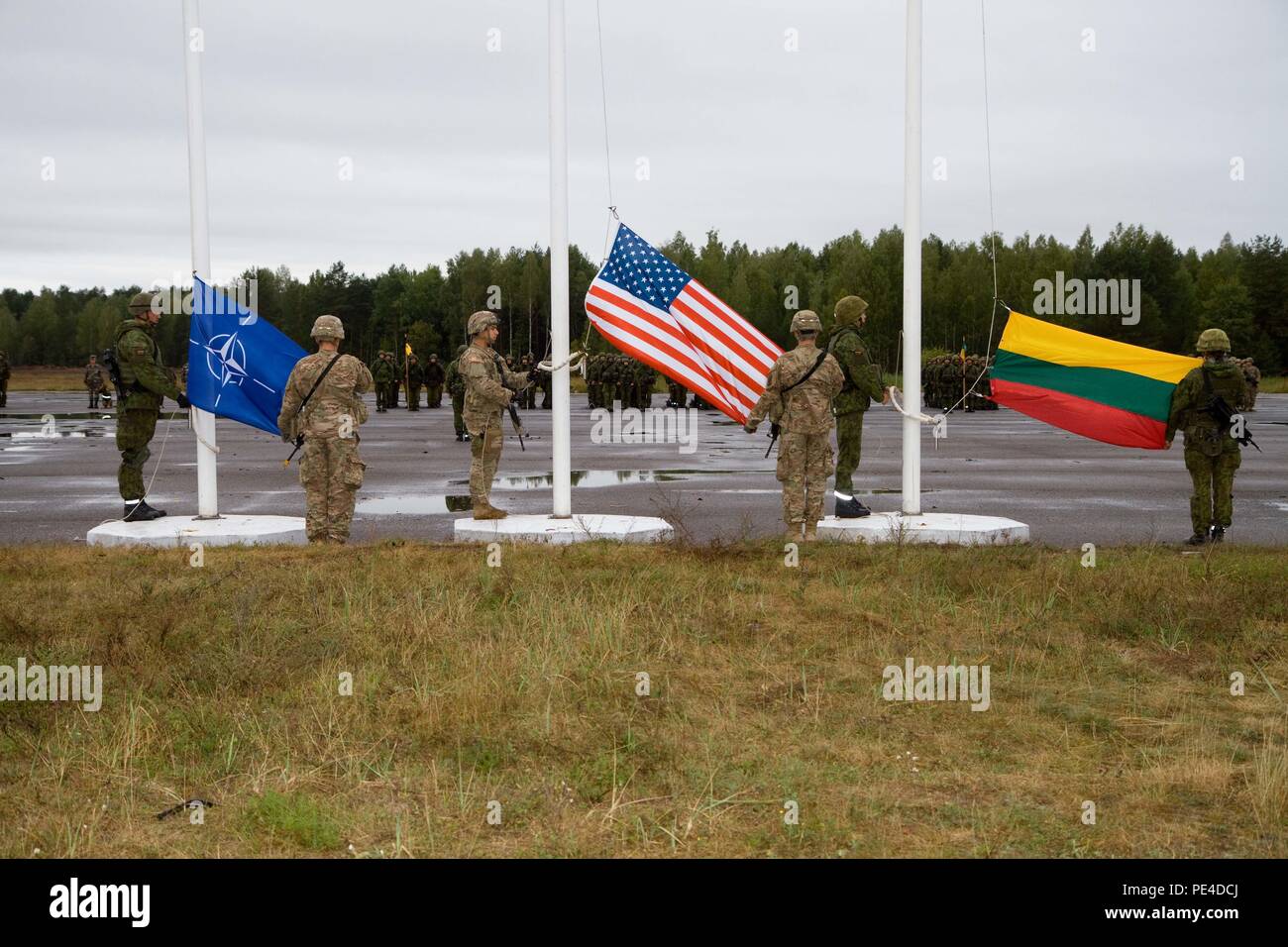 Nato vilnius flags hi-res stock photography and images - Alamy