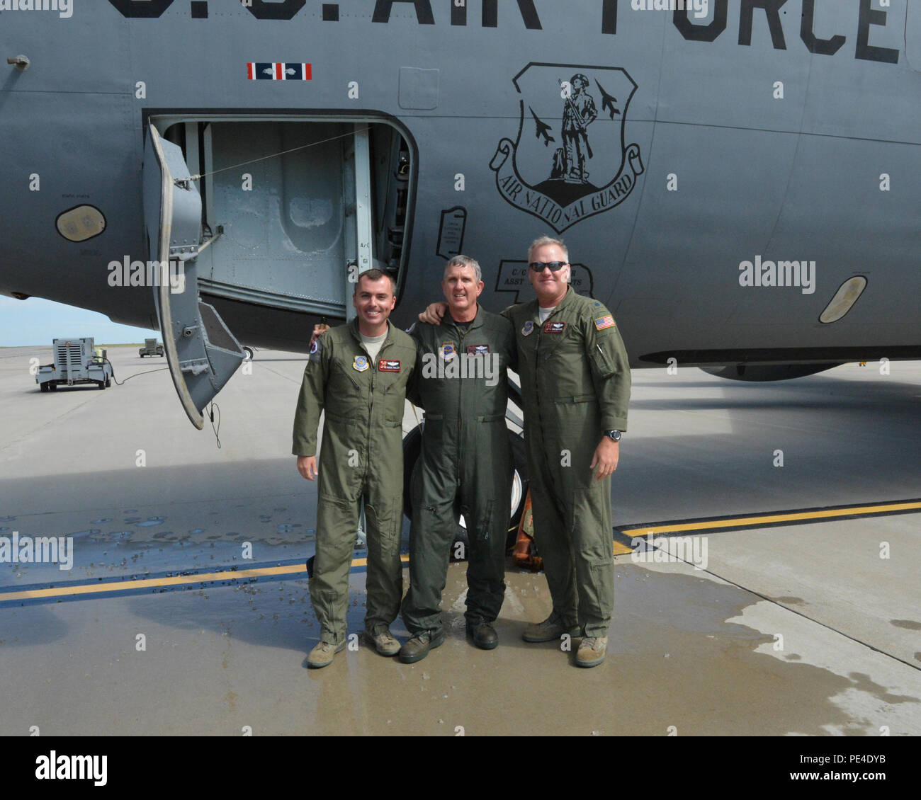 Master Sgt. Mike Minnick, a boom operator at the 155th Air Refueling ...