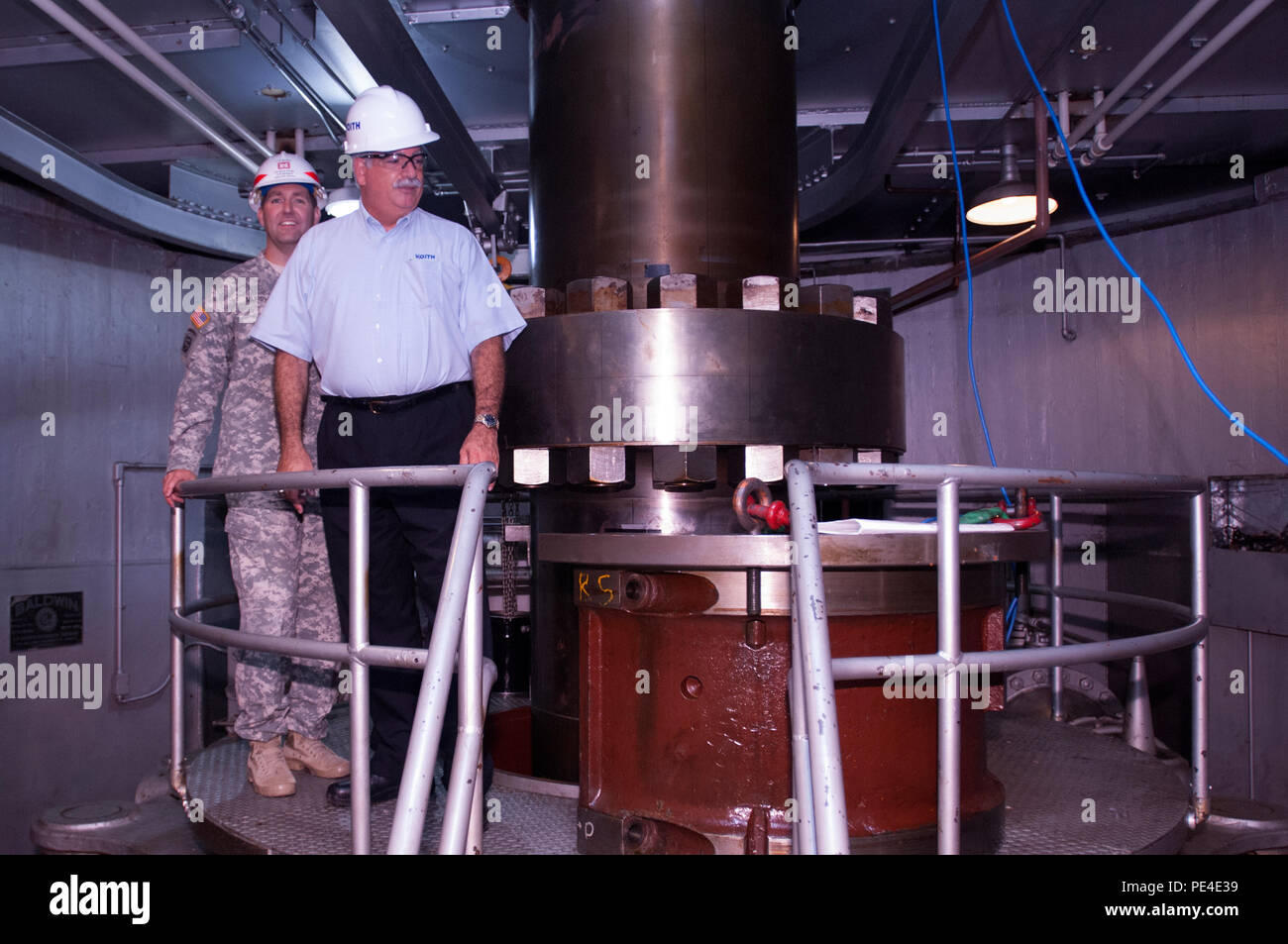 Hydropower unit two at Center Hill Dam Power House in Lancaster ...