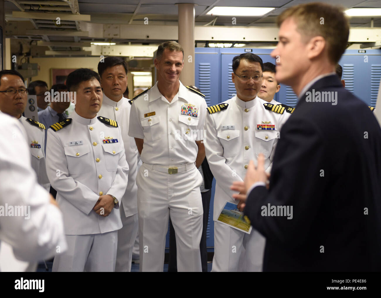 150909-N-AD372-188 BUSAN, Republic of Korea (Sept. 9, 2015) Rear Adm ...