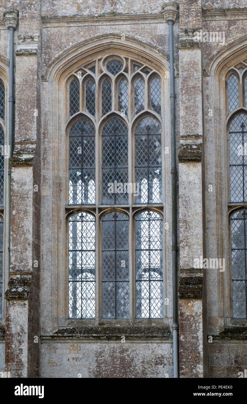 Gothic architecture of Tattershall church, Lincolnshire, UK, home of ...