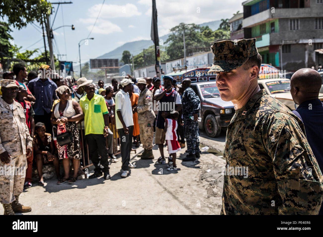 U.S. Marine Corps Capt. Benjamin Duval, a civil affairs officer ...