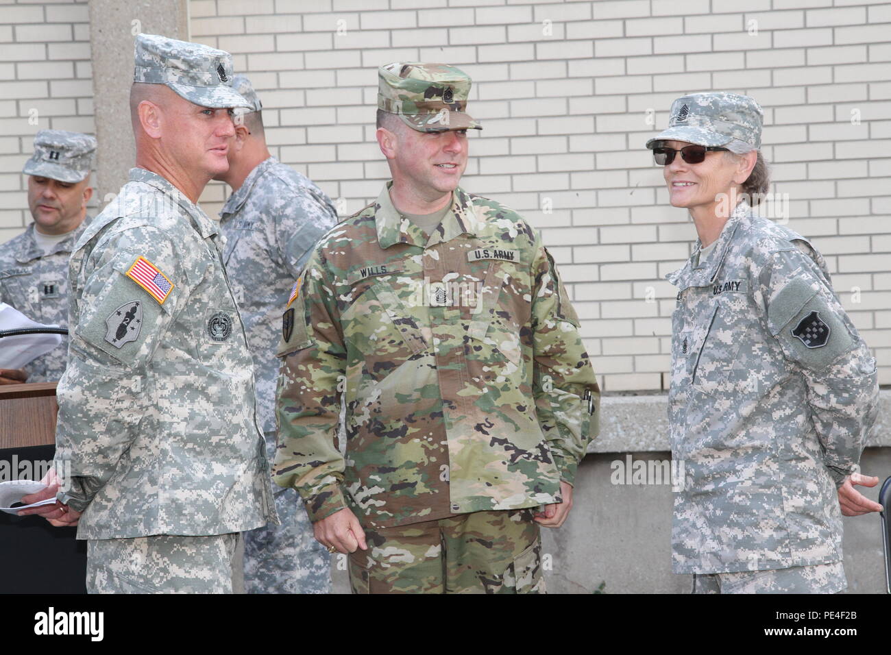 Command Sgt. Maj. James P. Wills of the 99th Regional Support Command ...