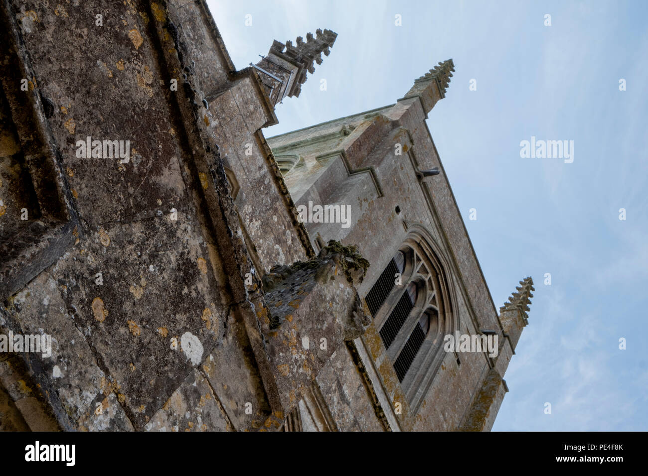 Gothic architecture of Tattershall church, Lincolnshire, UK, home of ...