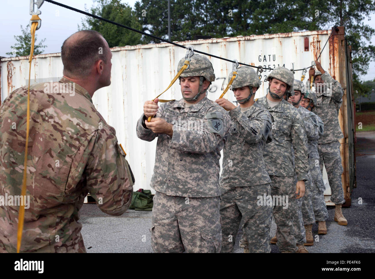U.S. Army paratroopers from 310th PSYOP, 165th QM, 3-108 CAV and 982nd ...