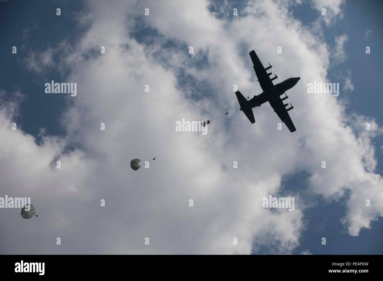 U.S. Army paratroopers from 310th PSYOP, 165th QM, 3-108 CAV and 982nd ...
