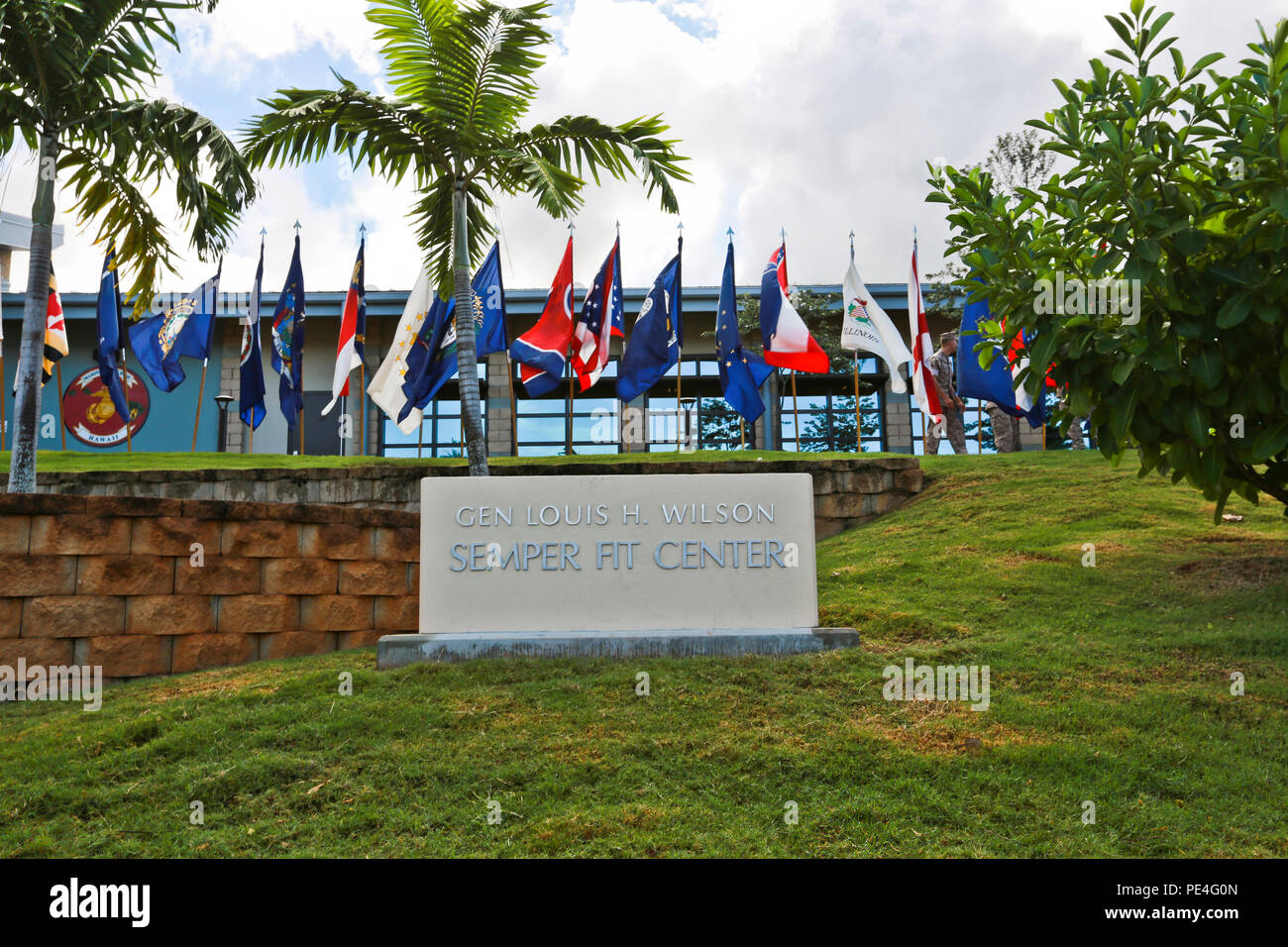 General louis h wilson jr semper fit center hi-res stock photography ...