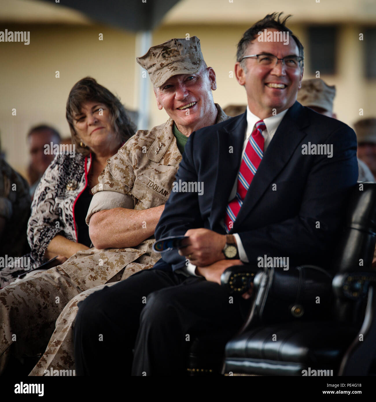Jarry Taylor, husband of Janet Taylor, and Lt. Gen. John A. Toolan ...