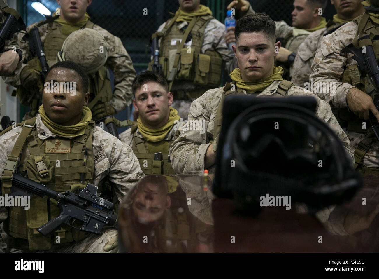 NAVAL SUPPORT ACTIVITY BAHRAIN (Sept. 9, 2015) U.S. Marines with the ...