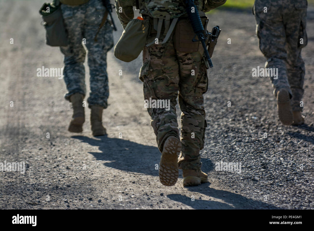 U.S. Army Reserve International Combat Team competitors jog the final ...