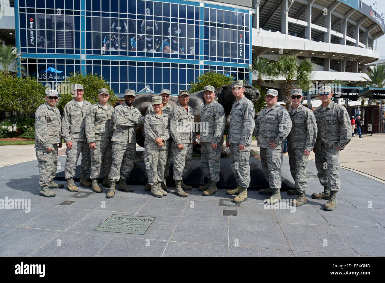 U.S. Air Force members of the 125th Fighter Wing attended the opening ...