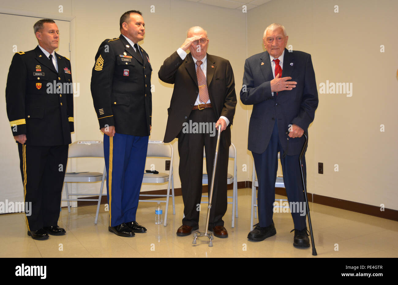 (From left) Brig. Gen. Steven Ainsworth, commander of the 94th Training ...