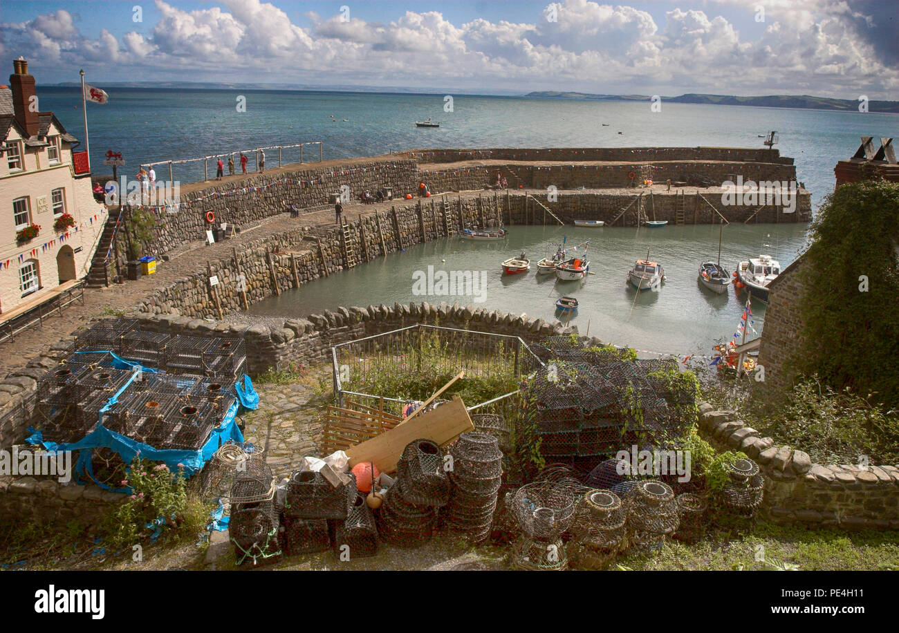 Clovelly - Devon Fishing Village Stock Photo - Alamy
