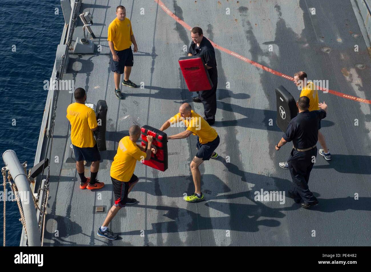 150912-N-VC236-014 RED SEA (Sept. 12, 2015) - Sailors conduct Naval ...