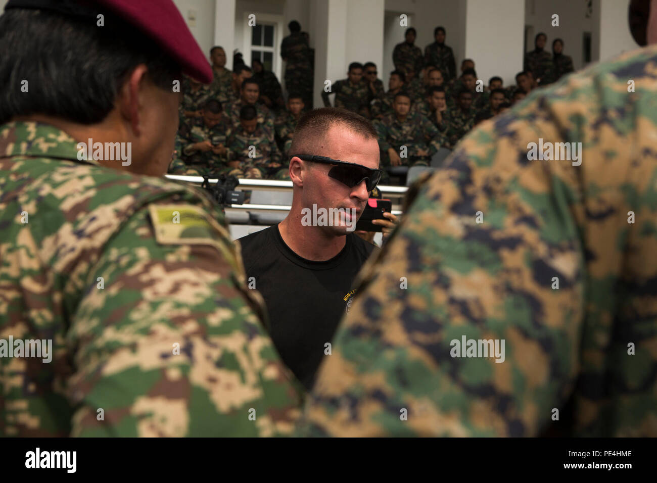 Sgt. Christopher Nowlin, a non-lethal weapons instructor with 3rd Law ...