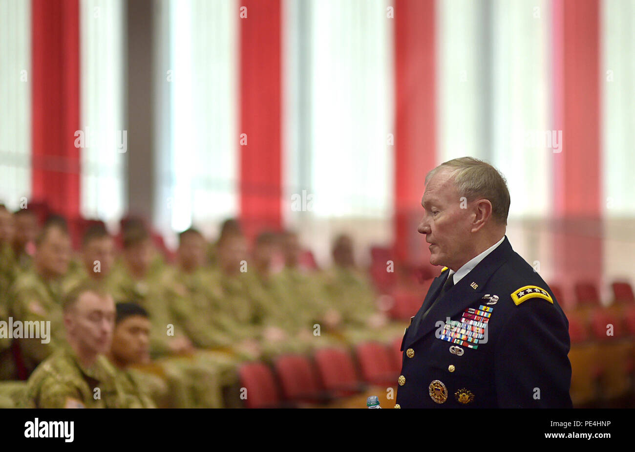 Gen. Martin E. Dempsey, chairman of the Joint Chiefs of Staff, talks ...
