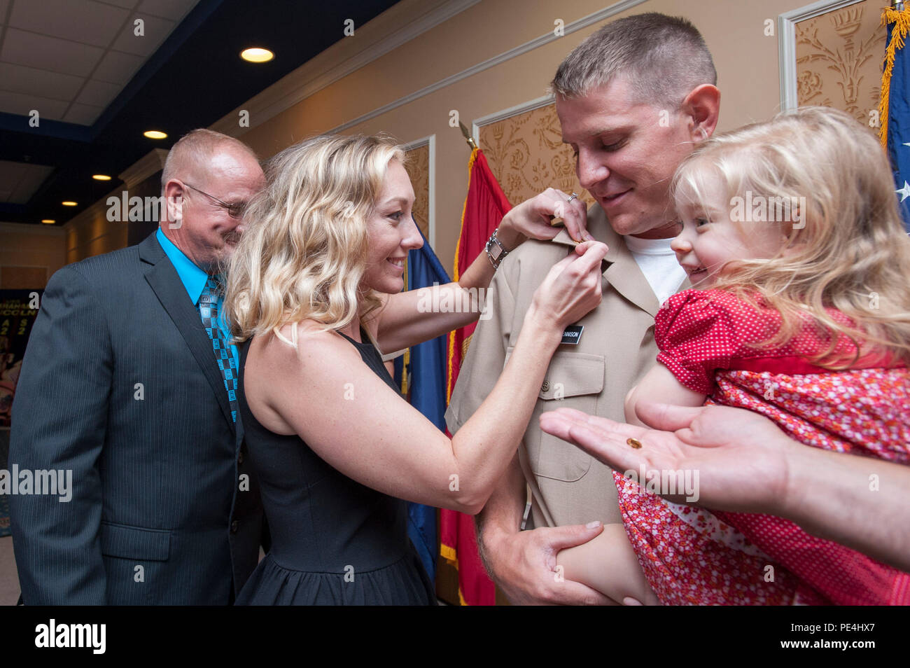 150916-N-EB301-206 LANGLEY AFB, Va. (Sept. 16, 2015) Newly pinned Chief ...
