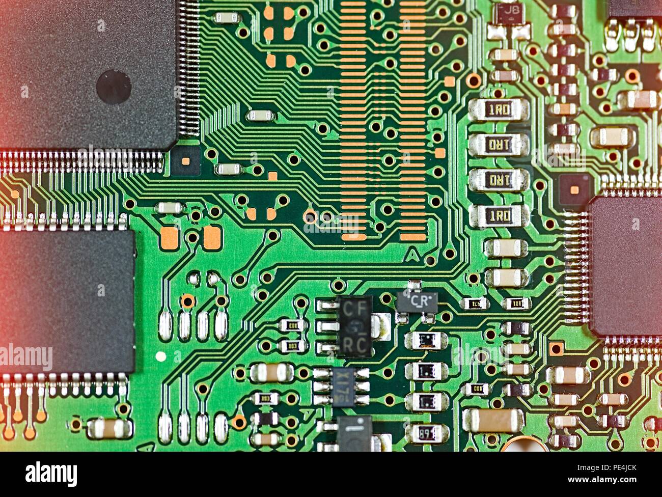 circuit board closeup Stock Photo - Alamy