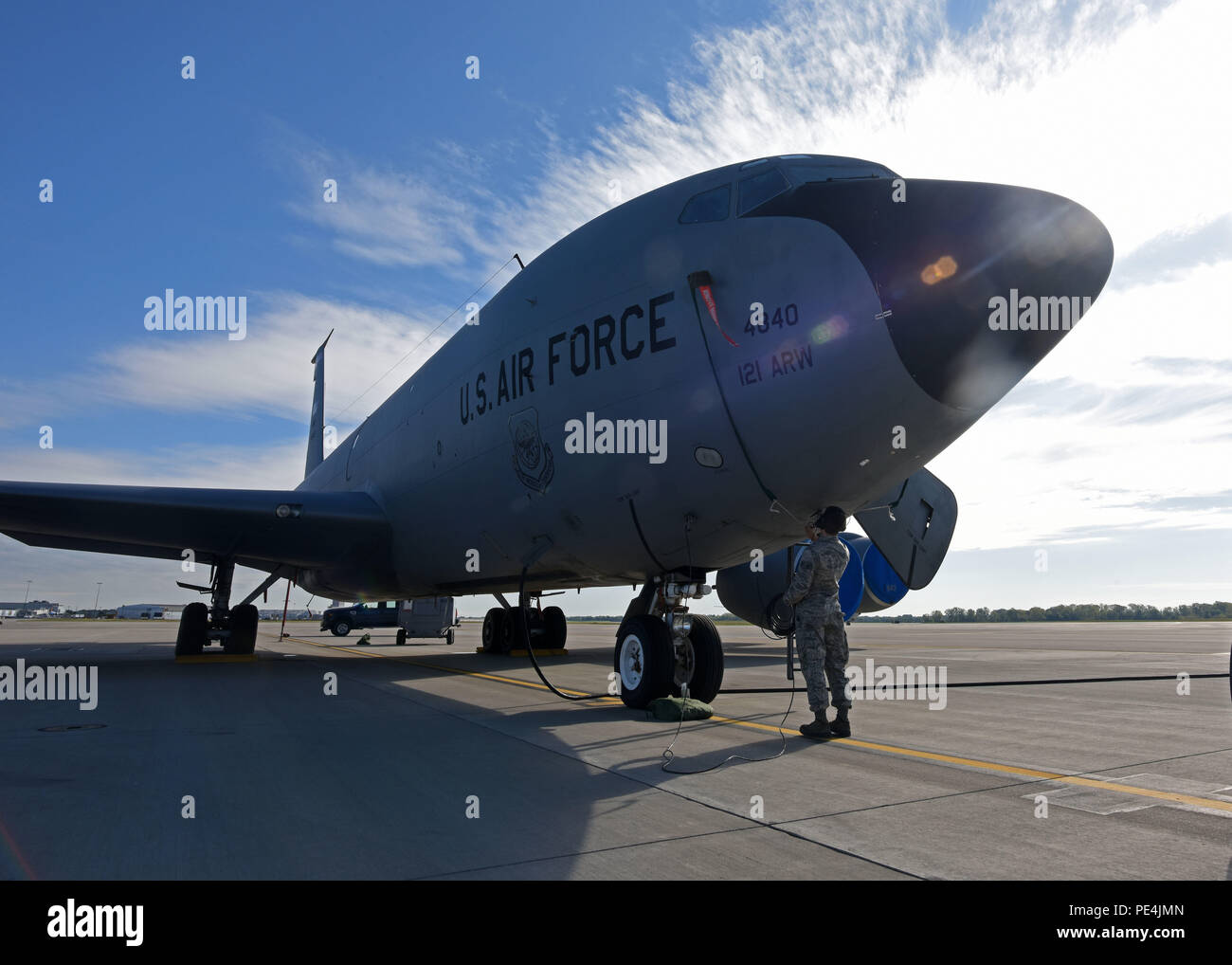 U.S. Air Force Senior Airman Cody Woodgeard, a crew chief with the ...